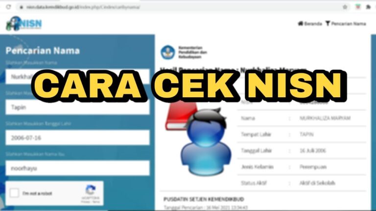 Contoh Nomor Induk Siswa: Cek Disini - Literasi Guru